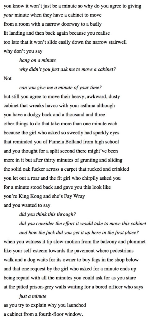 When someone asks you for a minute by Polly Hall – Spilling Cocoa Over ...